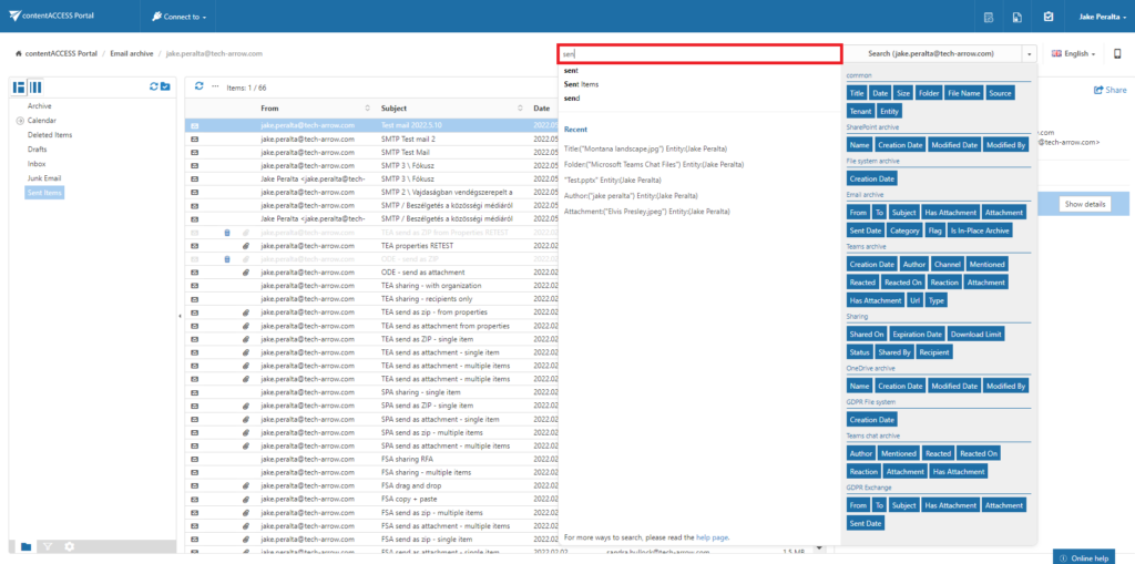 Contentaccess Portal 26 Fulltext Search Tech Arrow Documentation