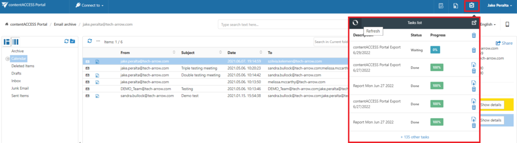 contentACCESS Portal 72. – task list | TECH-ARROW Documentation Center