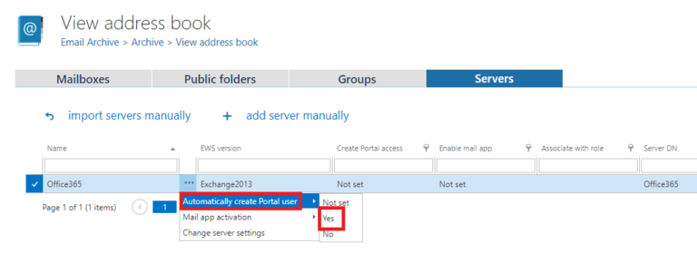 contentACCESS 41. – Portal user on server tab | TECH-ARROW Documentation Center