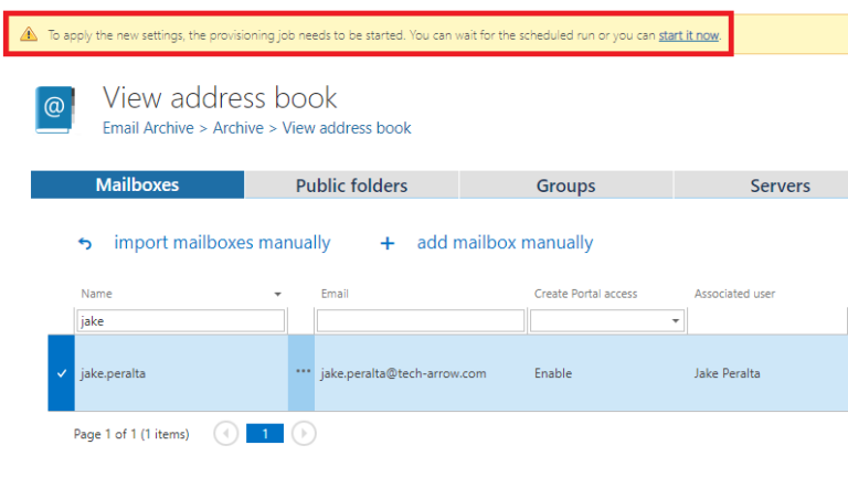 contentACCESS 44. – Portal user | TECH-ARROW Documentation Center