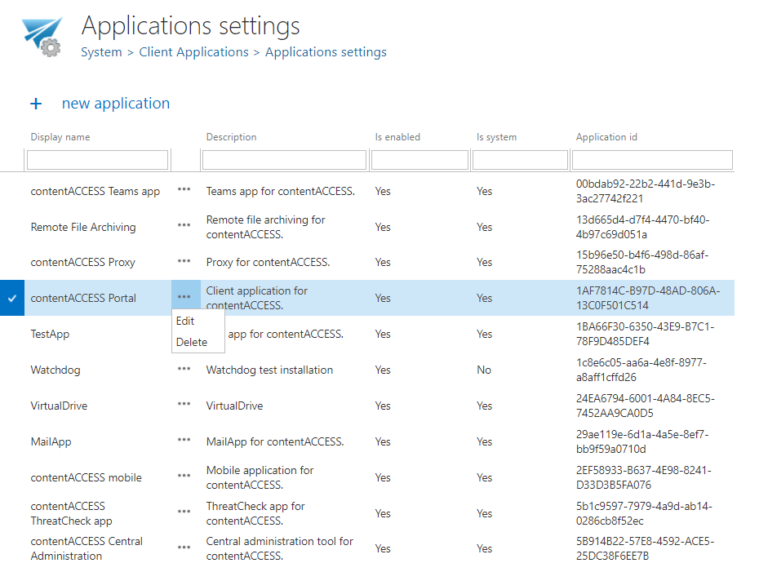 Contentaccess 50 Application Settings Tech Arrow Documentation Center
